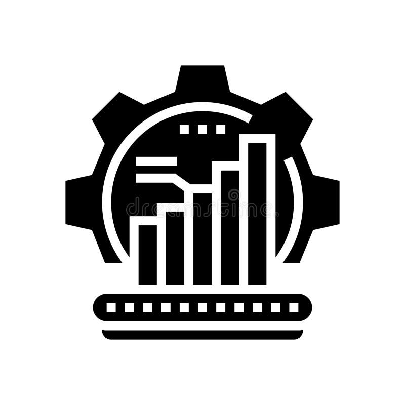 Lean Manufacturing Mechanical Engineer Glyph Icon Vector Illustration ...