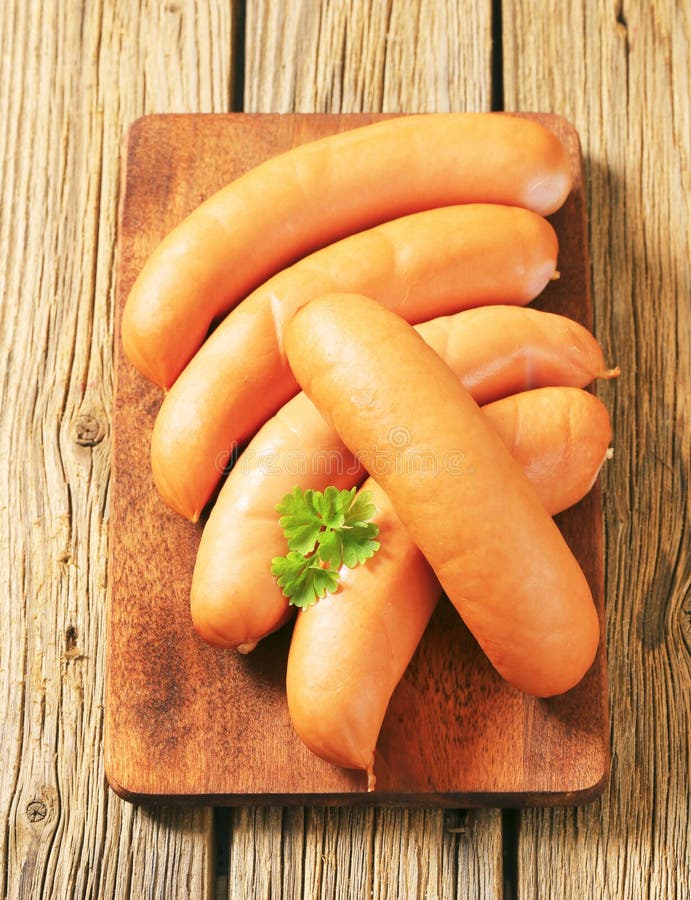 Lean smoked sausages stock photo. Image of cutting, sausages - 41981954