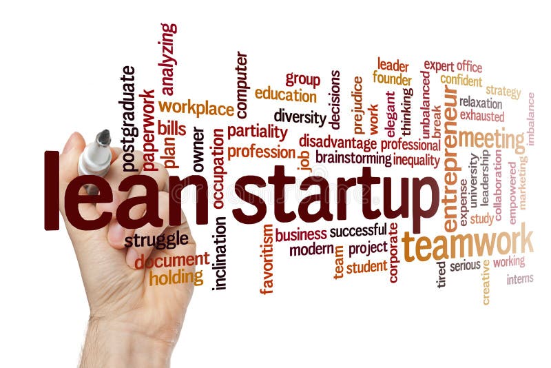 Lean Startup Word Cloud Concept Stock Illustration - Illustration of ...