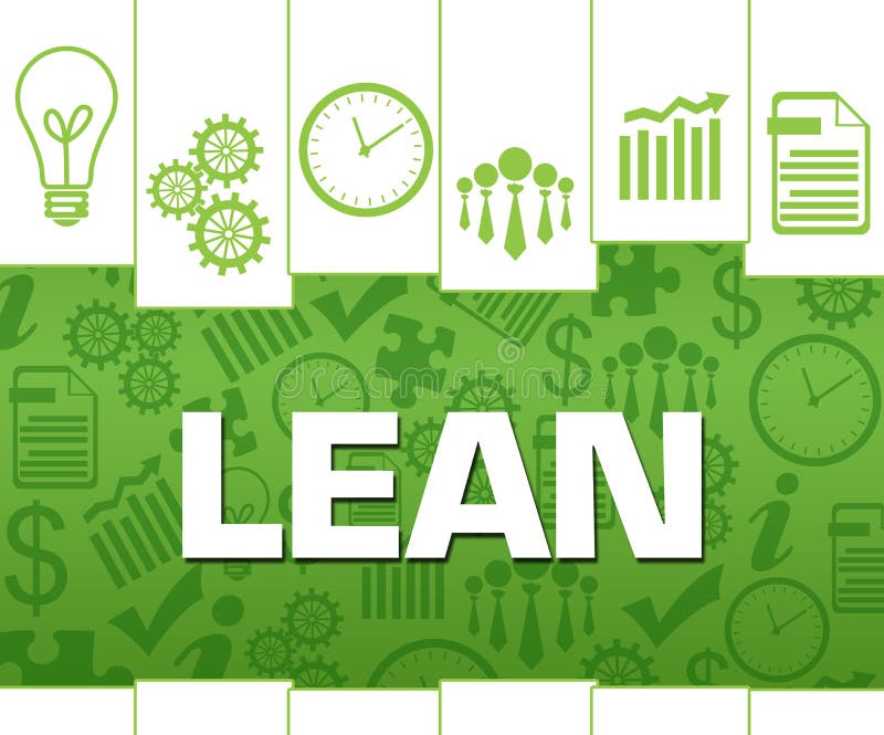 Lean Green Squares Borders Left Symbol Text Stock Illustration ...