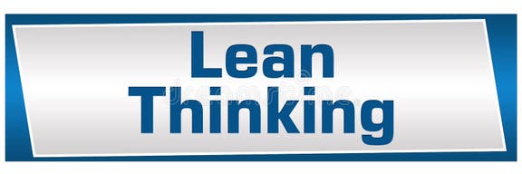 Lean Thinking Blue Silver Horizontal Stock Illustration - Illustration ...