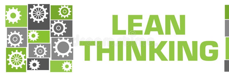 Lean Thinking Green Stripes Lines Symbols Stock Illustration ...