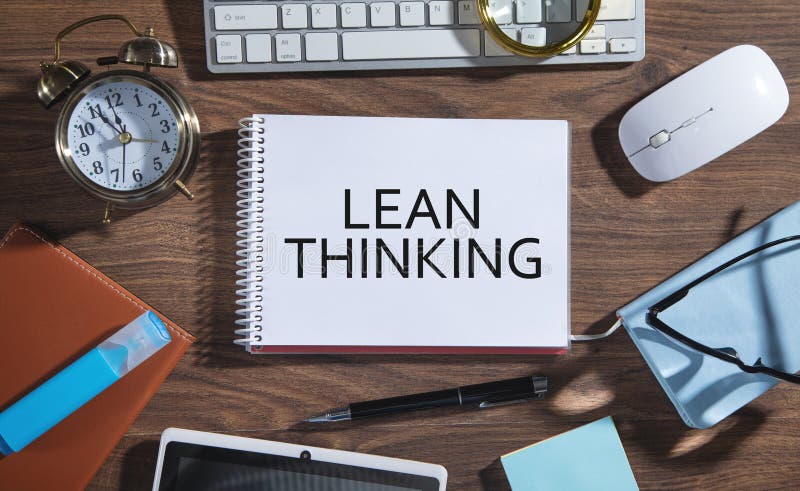 Lean Thinking on Notepad. Business Concept Stock Photo - Image of sigma ...