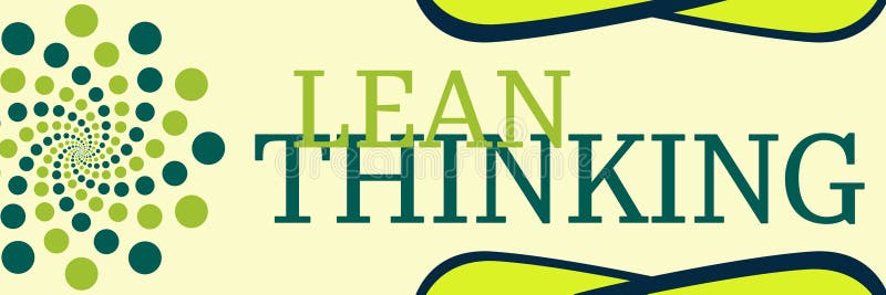 Lean Thinking Blue Rounded Squared on Top Symbols Stock Illustration ...