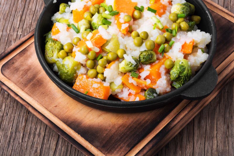 Lean vegetable risotto stock image. Image of eating - 132331953