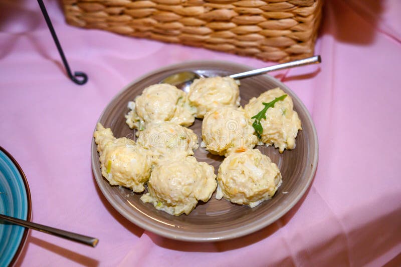 Lean White Appetizer Part of Serbian Cuisine. Stock Image - Image of ...