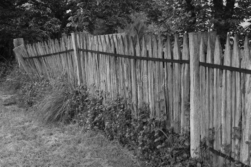 Leaning Fence stock image. Image of home, falling, leaning - 39759187