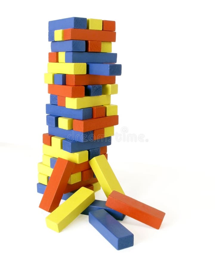 Tower of Blocks stock image. Image of stack, tall, construction - 1927127