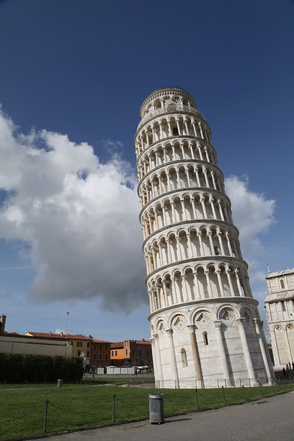 The Famous Leaning Tower in Pisa Stock Image - Image of leaning ...