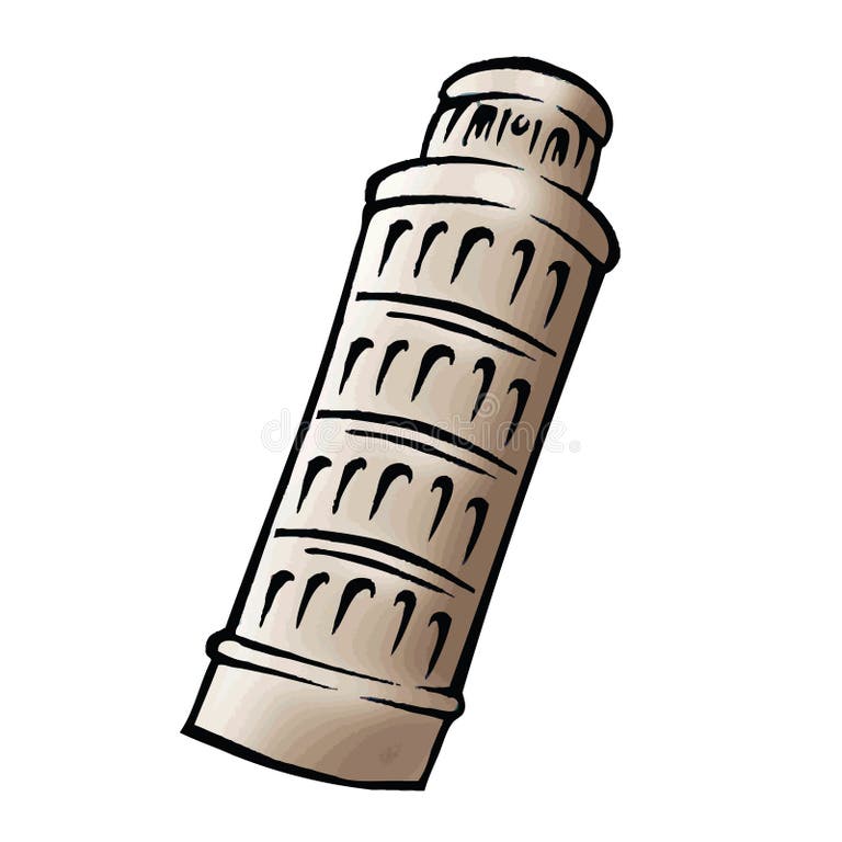 Leaning Tower Cartoon Stock Illustrations – 566 Leaning Tower Cartoon ...