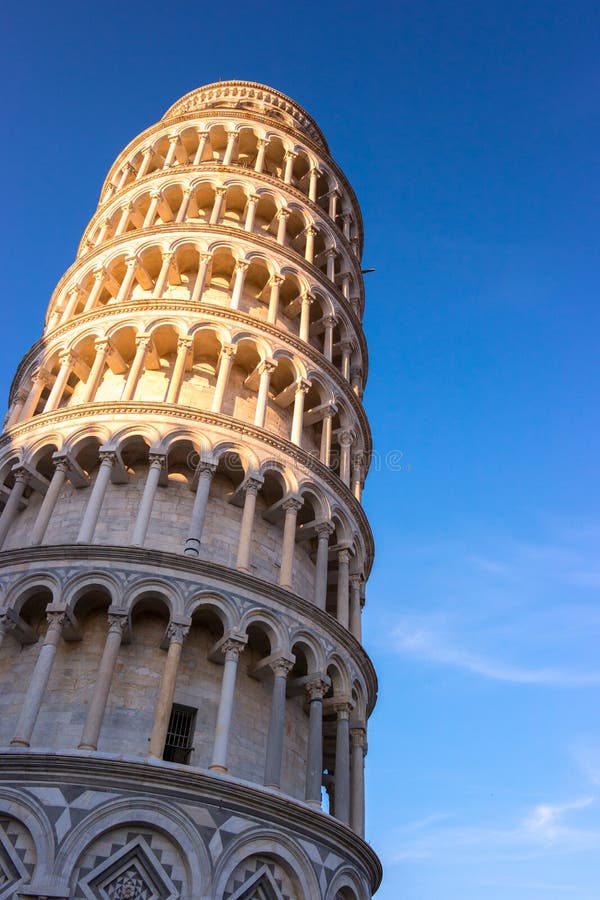 Leaning Tower of Pisa. Detail Stock Image - Image of architecture ...