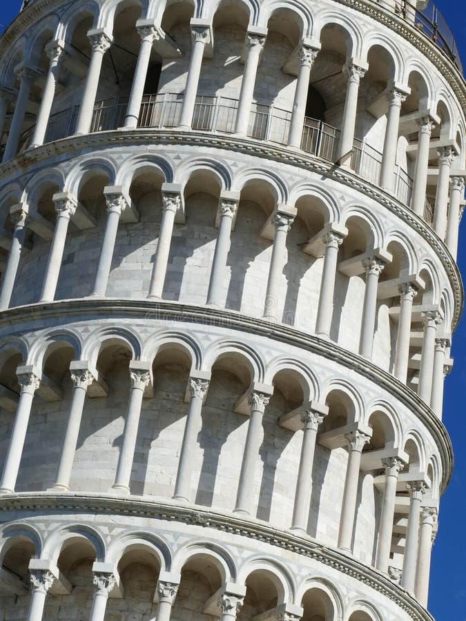 Leaning Tower of Pisa Romanesque Architecture Editorial Photography ...