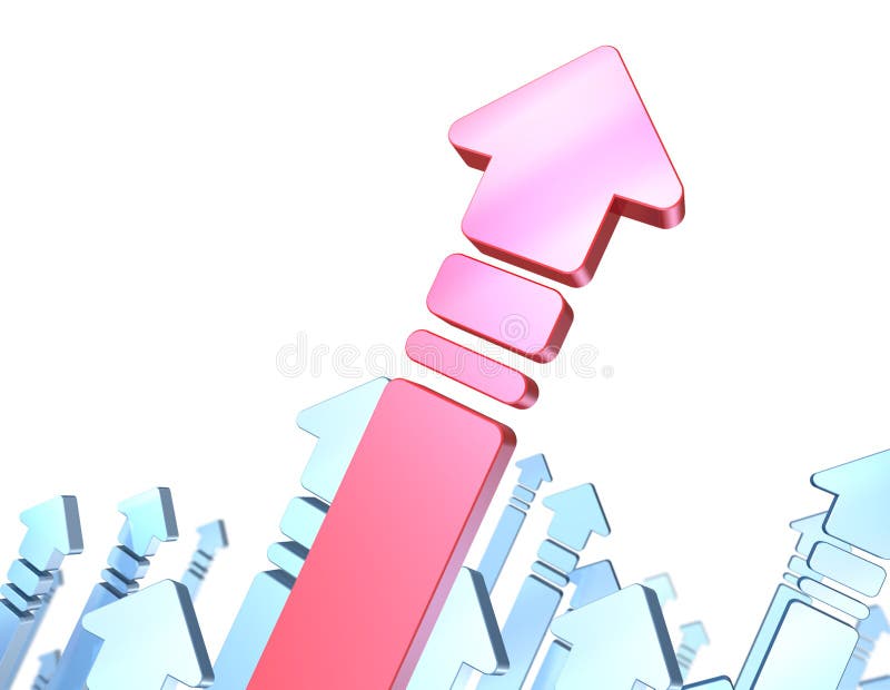 A leap stock illustration. Illustration of success, arrows - 19320409