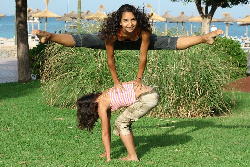 Leap frog happy stock image. Image of crouching, leap - 2403093