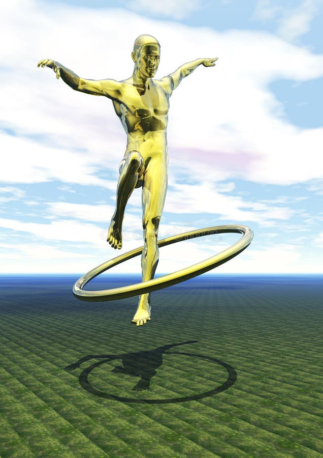 Leaper stock illustration. Illustration of healthy, hoop - 520752