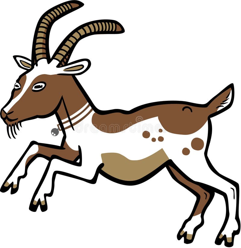 Jumping Goat Clip Art