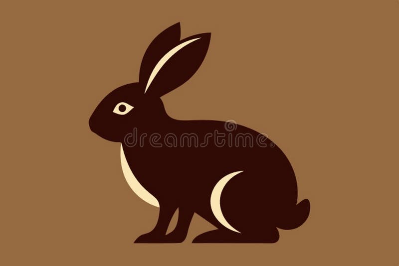 Leaping Bunny Icon Symbol Sign Vector Stock Illustration - Illustration ...