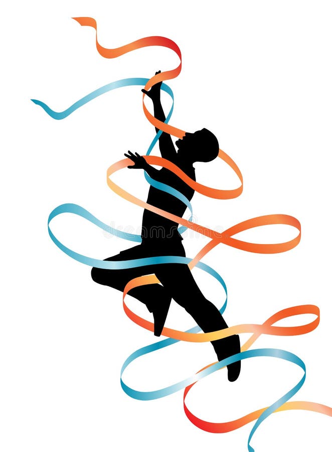 Leaping stock vector. Illustration of colorful, celebration - 42743870