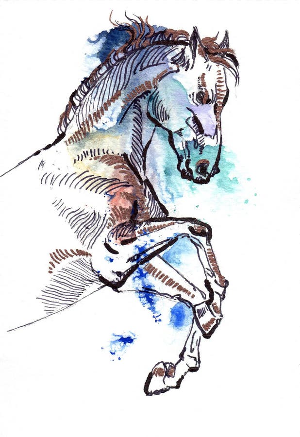 Leaping Horse Stock Illustrations – 188 Leaping Horse Stock ...