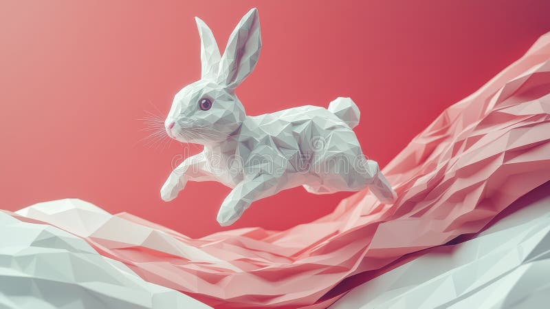 Leaping Rabbit Sculpture Abstract Art Indoor Creative Environment ...