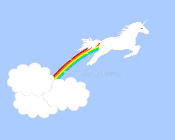 Leaping Unicorn stock illustration. Illustration of unicorn - 31146542