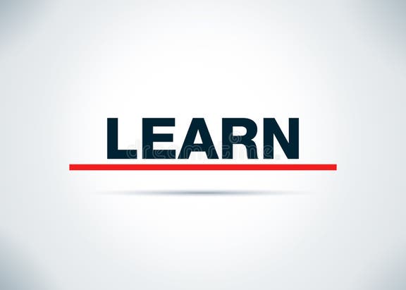 Learn Abstract Flat Background Design Illustration Stock Illustration ...