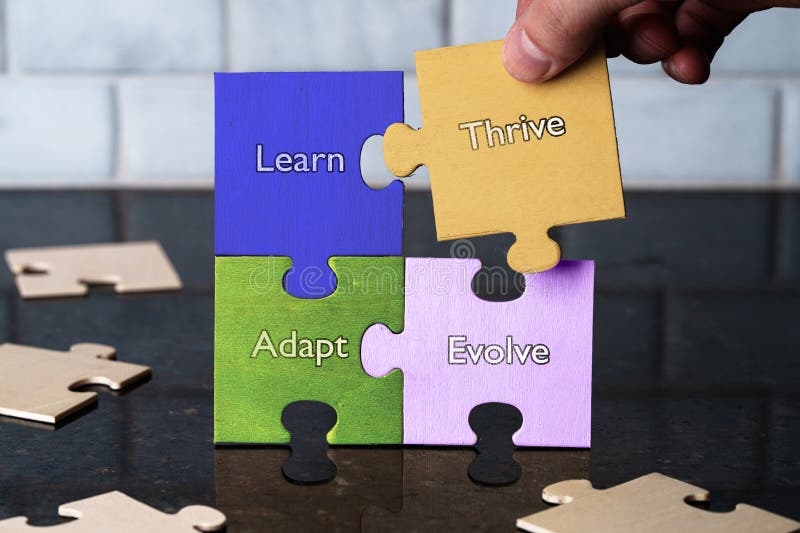 Learn Adapt Evolve Thrive, Growth Mindset, Self Improvement, Wooden ...