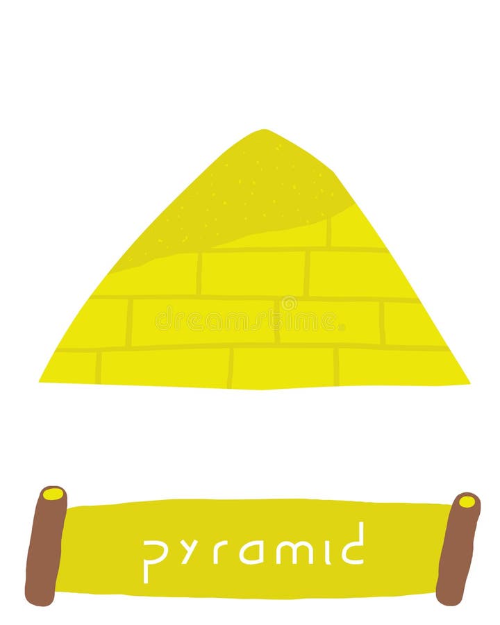 Learn Ancient Egypt Desert Flashcard for Kids Stock Vector ...