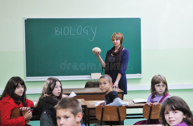 Learn biology in school stock image. Image of child, bioscience - 17065713