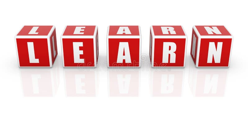 Learn box stock illustration. Illustration of learn, white - 56999018