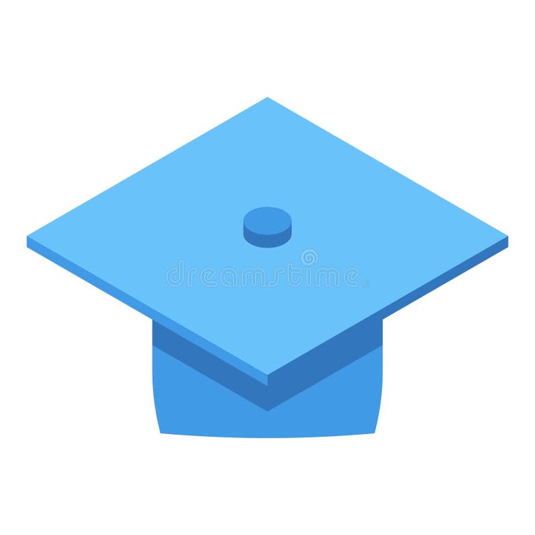 Learn Cap Icon Isometric Vector. College Diploma Stock Vector ...