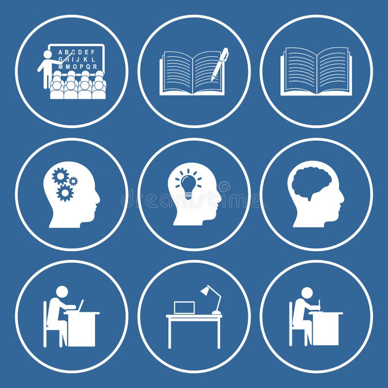 Learn Icon Vector Design Symbol Stock Vector - Illustration of isolated ...