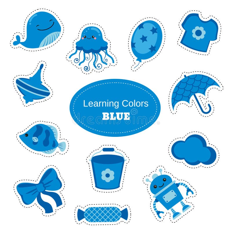 Learn the color stock vector. Illustration of basic - 218281102