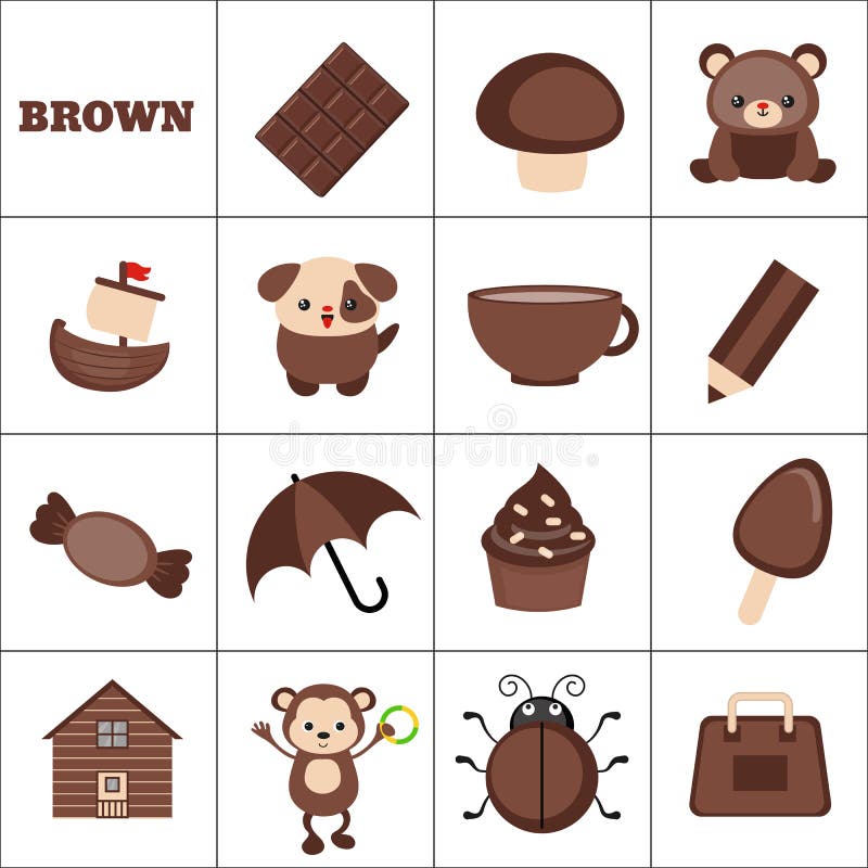 Learn the color stock vector. Illustration of educational - 206456366