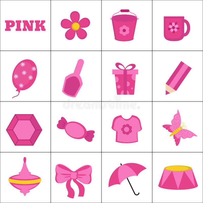 Learn the color stock illustration. Illustration of material - 206456335