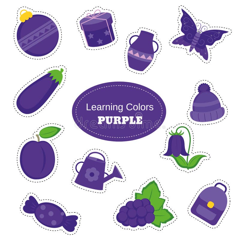 Learn the color stock vector. Illustration of material - 206456359