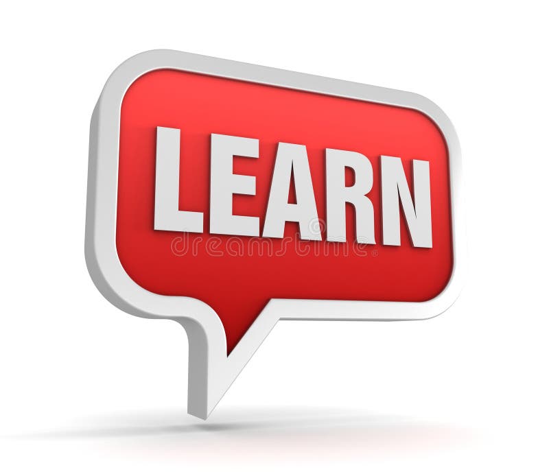 Learn Concept 3d Illustration Stock Illustration - Illustration of ...