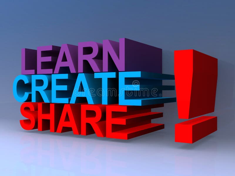 Learn and share stock illustration. Illustration of learn - 29437831