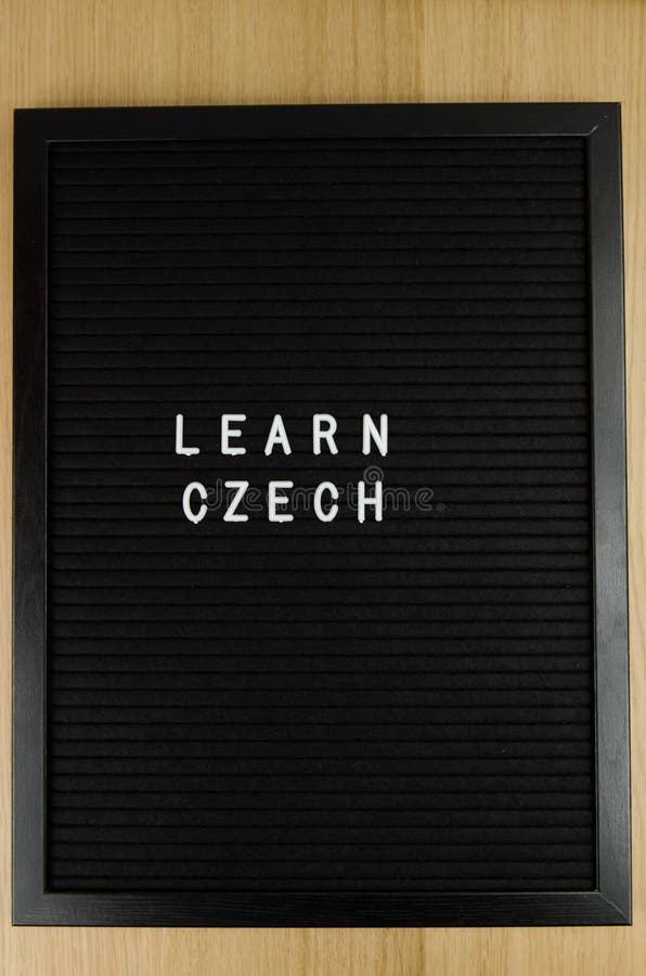 Learn Czech sign stock image. Image of foreign, teach - 136439647