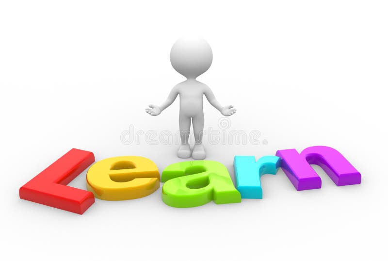 Learn Word Showing Education or Study Stock Illustration - Illustration ...