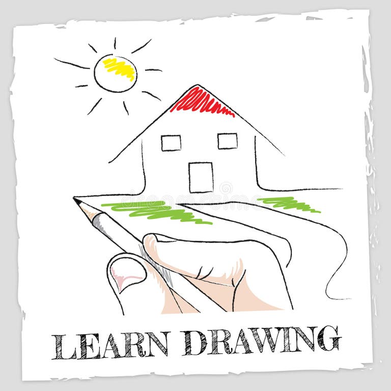 Learn Drawing Represents Develop Educated and Education Stock ...
