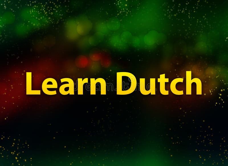 Learn Dutch word cloud stock vector. Illustration of speak - 210350257