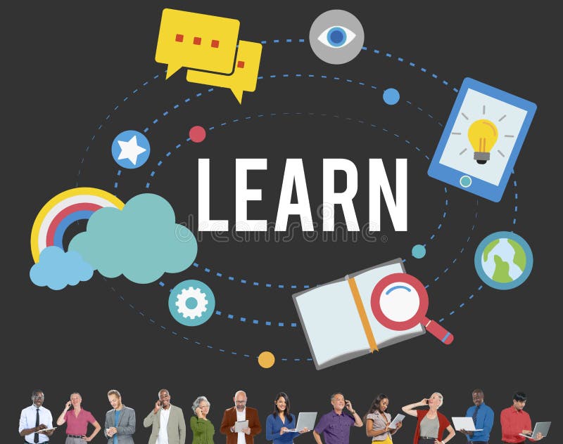 Learn Education Study Activity Knowledge Concept Stock Illustration ...