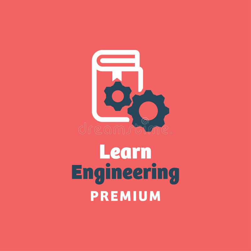 Learn Engineering Logo stock illustration. Illustration of literature ...