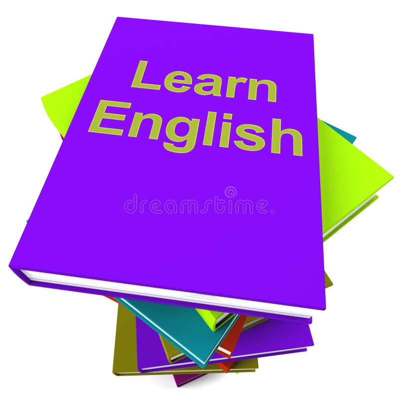Learn English Book for Studying a Language Stock Illustration ...