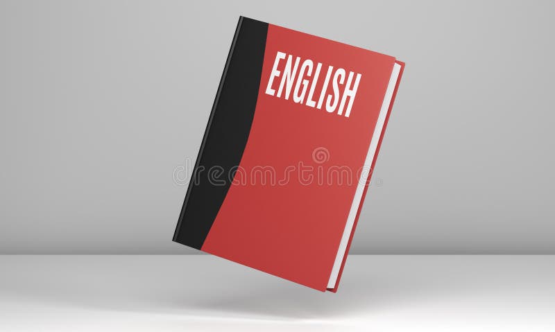 Learn English Concept. Textbook Stock Illustration - Illustration of ...