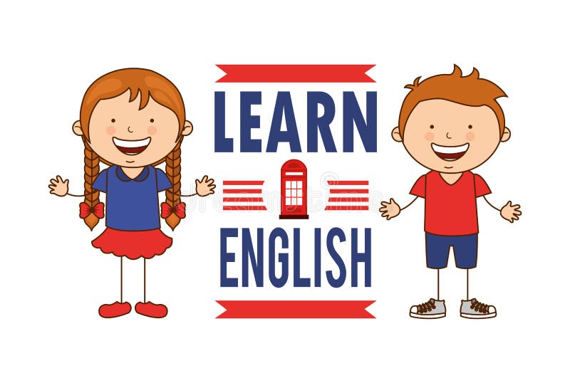 Learn english design stock illustration. Illustration of icons - 68385967