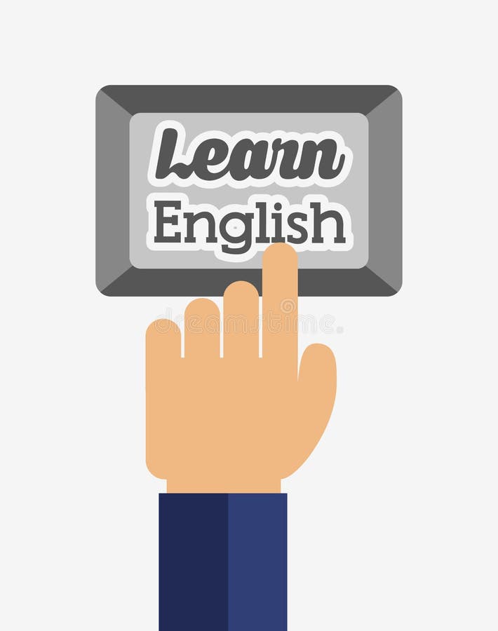 Learn english design stock illustration. Illustration of learn - 64329494