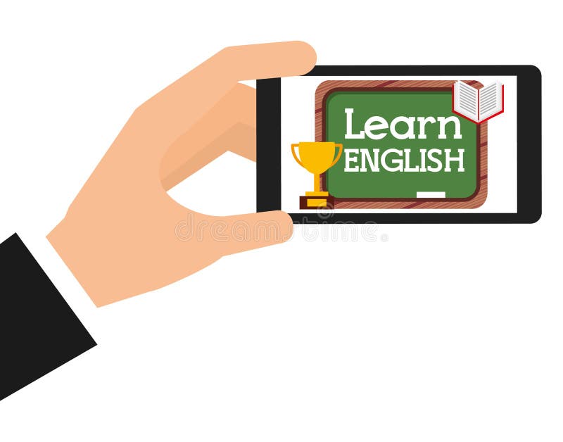 Learn english design stock illustration. Illustration of study - 64590817