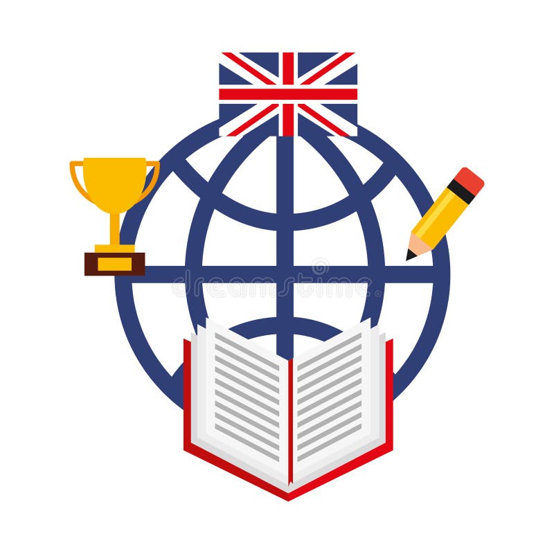 Learn english design stock illustration. Illustration of knowledge ...